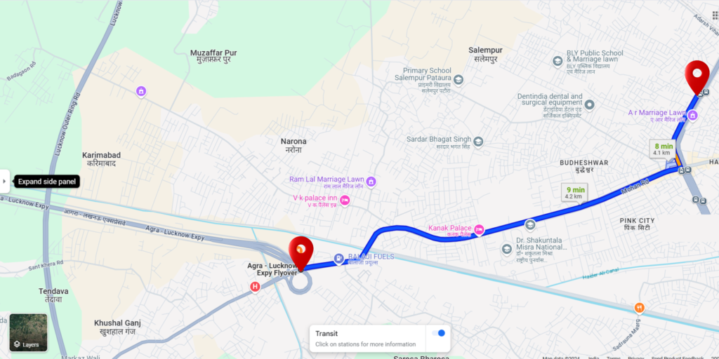 Near Lucknow-Agra Expy - Maa kripa Hotel and Banquet